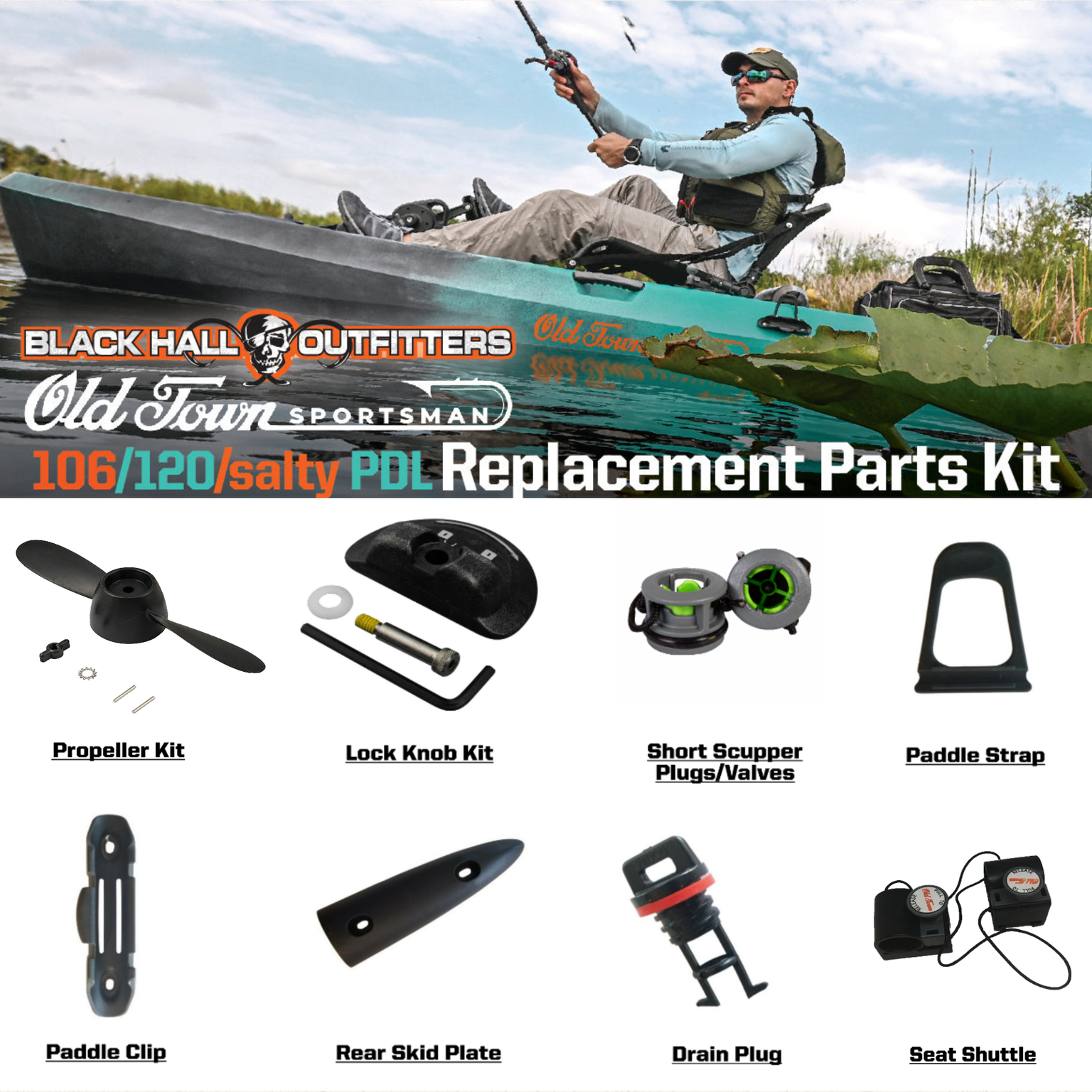 Kayak Replacement Parts | Kayak Parts | Old Town Kayak Parts